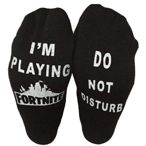 generic | Accessories | Do Not Disturb Im Playing Fortnite Socks | Poshmark